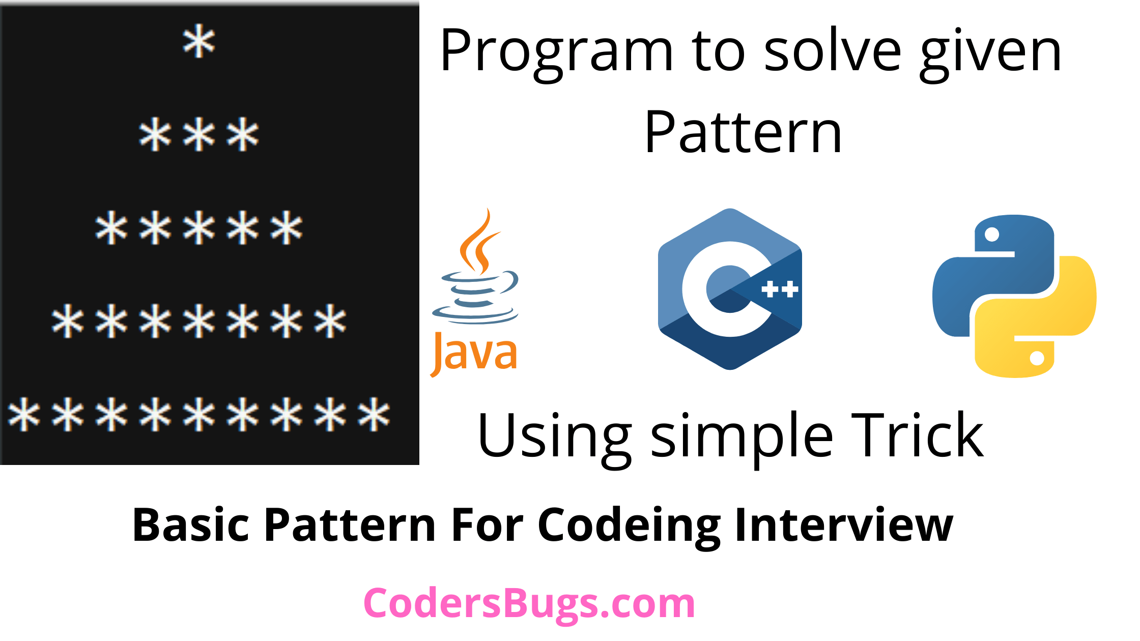 Patterns For Interview Preparation Using Simple Trick CodersBugs Com
